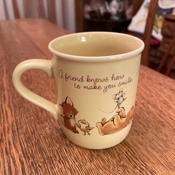 Hallmark | Dining | Vintage Cute Animals Friendship Themed Coffee Cup ...